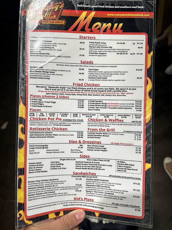 This menu isn't just a list&mdash;it's a roadmap to happiness. Choose your spice level wisely, brave traveler.