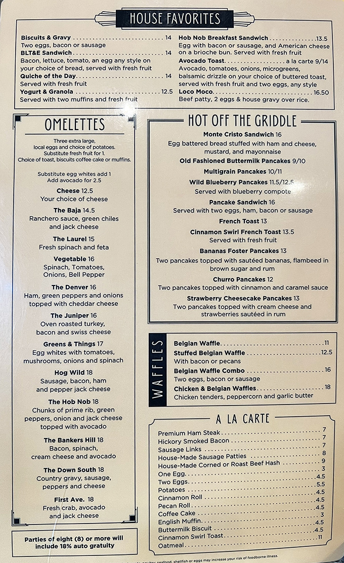 A menu that reads like poetry for your taste buds, featuring classics done right.