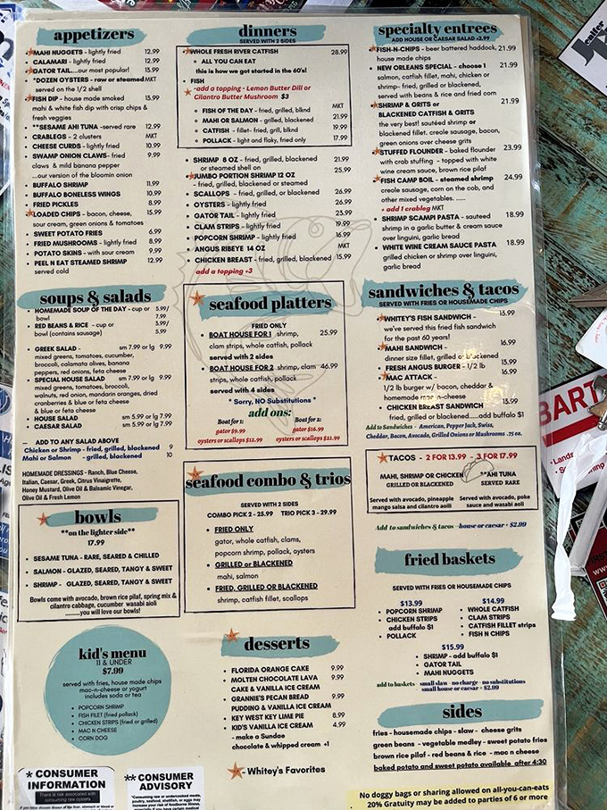This menu isn't just a list&mdash;it's a treasure map where X marks the spot for your next food obsession.