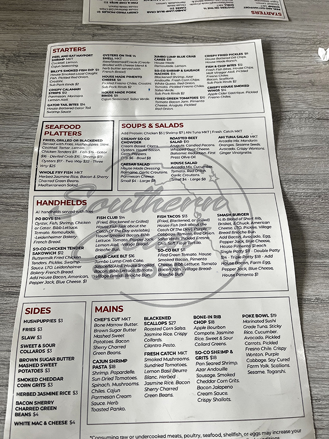 A menu that reads like a love letter to the ocean. Decision paralysis has never been so delicious. 