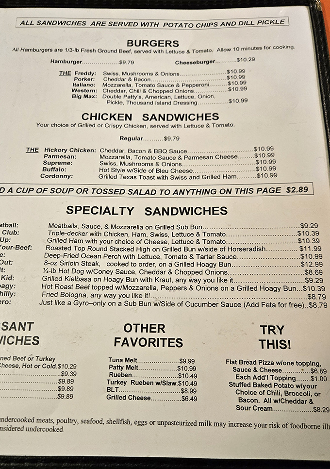 The menu at Fred's reads like a love letter to American comfort food classics &ndash; no foam, no reductions, just dishes your grandmother would recognize.