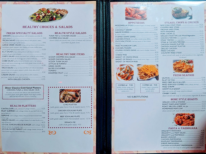 A menu that doesn't need fancy fonts or flowery descriptions&mdash;just honest food categories that have satisfied Tampa diners for generations.