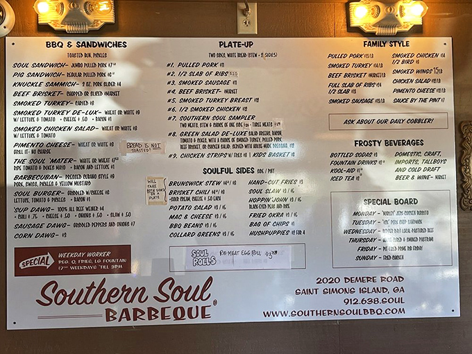 This menu isn't just a list&mdash;it's a roadmap to happiness. The "Soul Mater" isn't just clever wordplay; it's your new obsession.