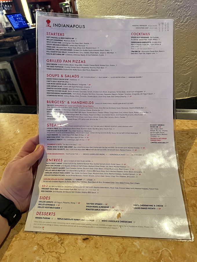 A menu that reads like a love letter to American grilling classics, with enough options to make even the most decisive diner second-guess their order.
