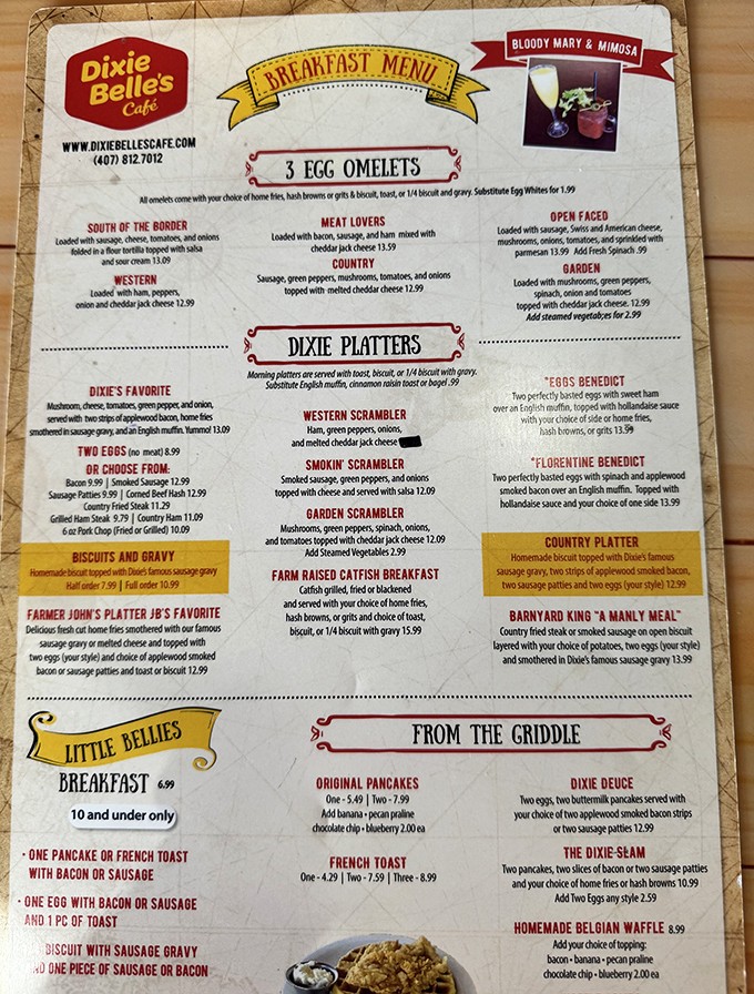 The menu at Dixie Belle's reads like a love letter to comfort food. Choosing just one item is like picking a favorite child &ndash; theoretically possible but emotionally impossible.