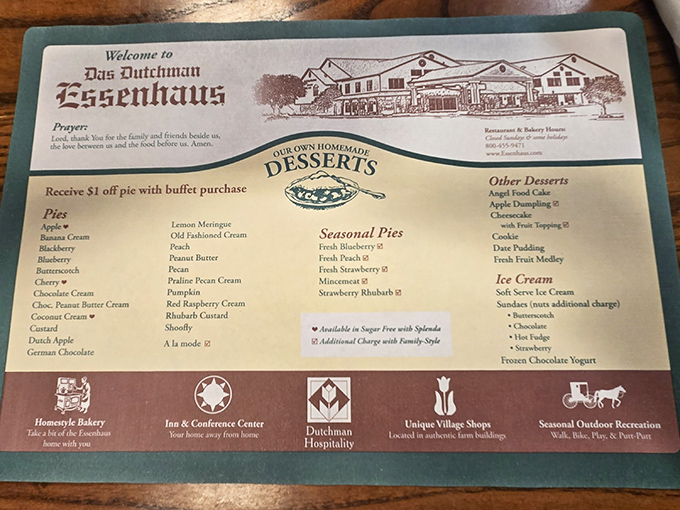 The menu doubles as a roadmap to culinary bliss, with a pie selection so extensive it deserves its own zip code.