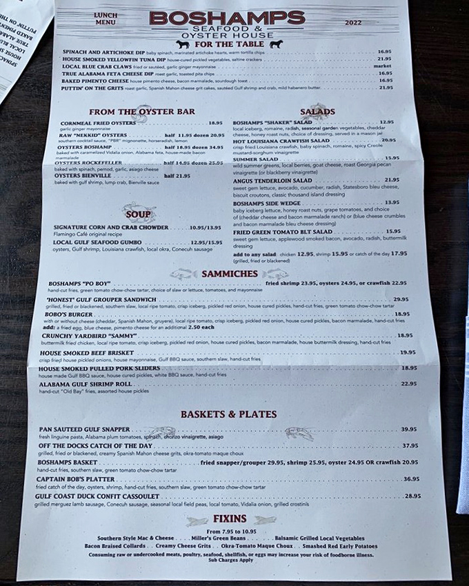 The menu reads like a love letter to the Gulf&mdash;each dish a chapter in Florida's seafood story, with grouper playing the undisputed hero.