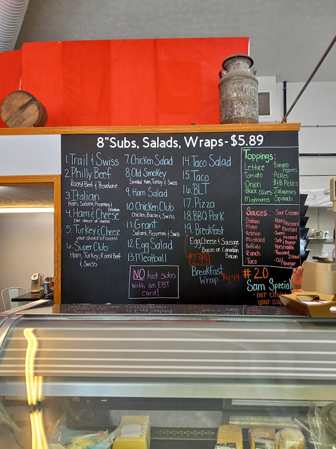 The chalkboard menu tells you everything you need to know &ndash; no fancy descriptions, just honest ingredients that will make your taste buds sing.