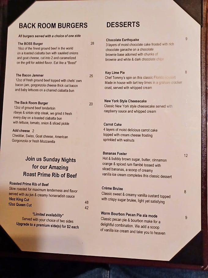 The menu reads like poetry to meat lovers&mdash;where else can you find a burger called "The BOSS" alongside a Chocolate Earthquake dessert that promises to register on the Richter scale of deliciousness?