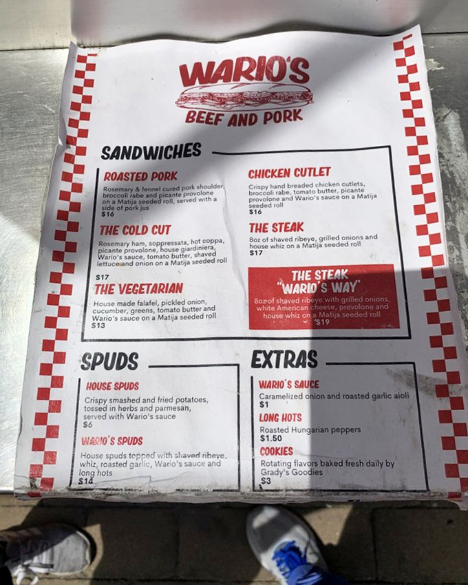 This menu tells you everything you need to know: focused, deliberate, and promising sandwiches that will haunt your dreams in the best way.