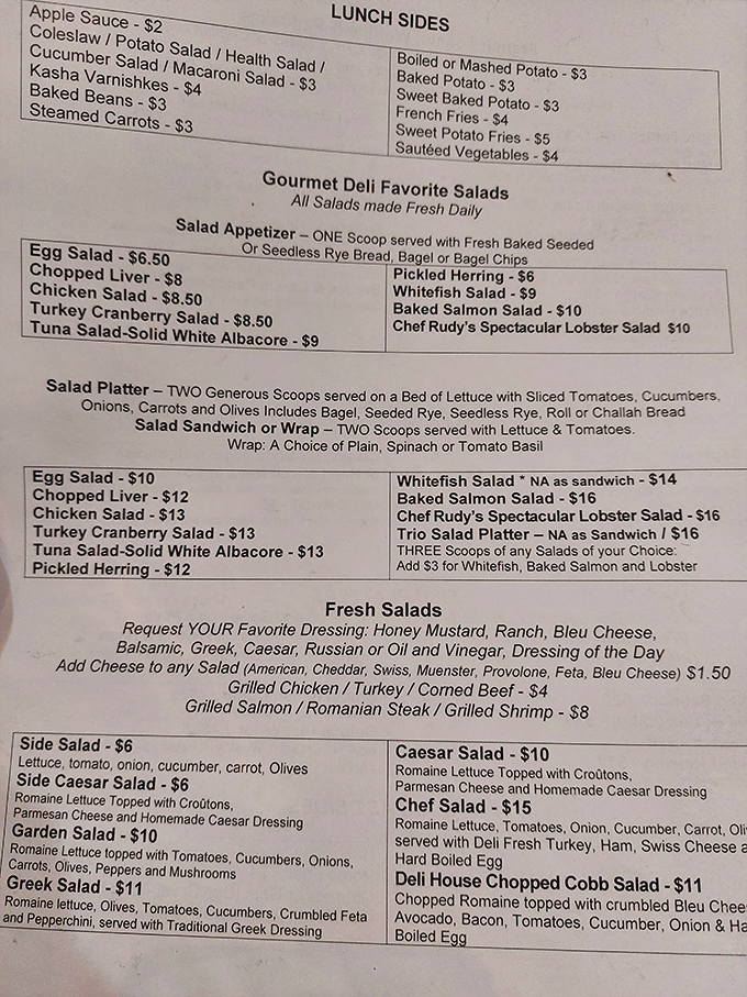 When a menu reads like poetry written by someone who truly understands the art of deli perfection.