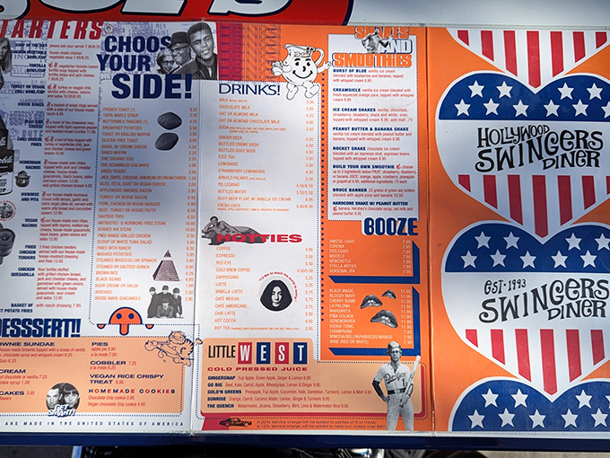 A menu that reads like a love letter to American classics, with enough options to satisfy both your angel and devil shoulders.