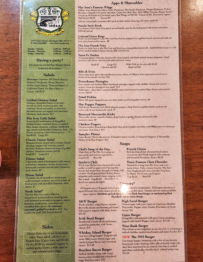 A menu that reads like a love letter to comfort food classics. The real struggle isn't finding something good&mdash;it's choosing just one thing.