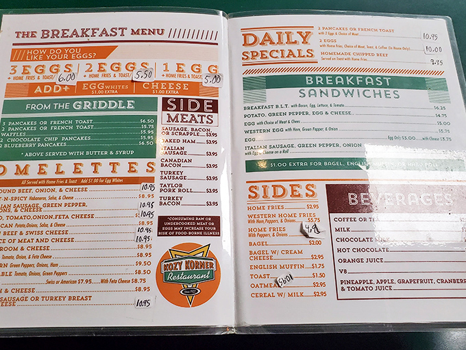 The menu reads like a love letter to breakfast classics &ndash; no molecular gastronomy here, just honest food that understands your morning needs.