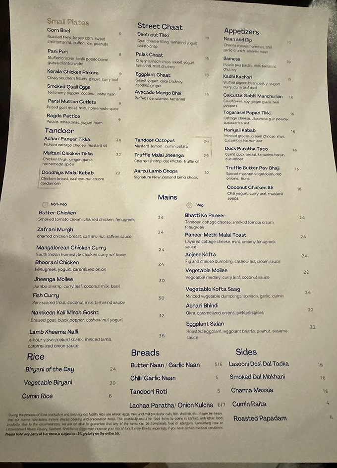 This isn't your standard curry house menu. Each dish tells a story of tradition reimagined, from street chaat to tandoor treasures that will haunt your dreams.