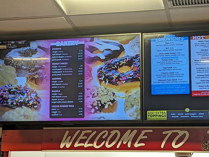 The menu board &ndash; where life-altering decisions are made daily. "I'll just get one donut" said no one ever.