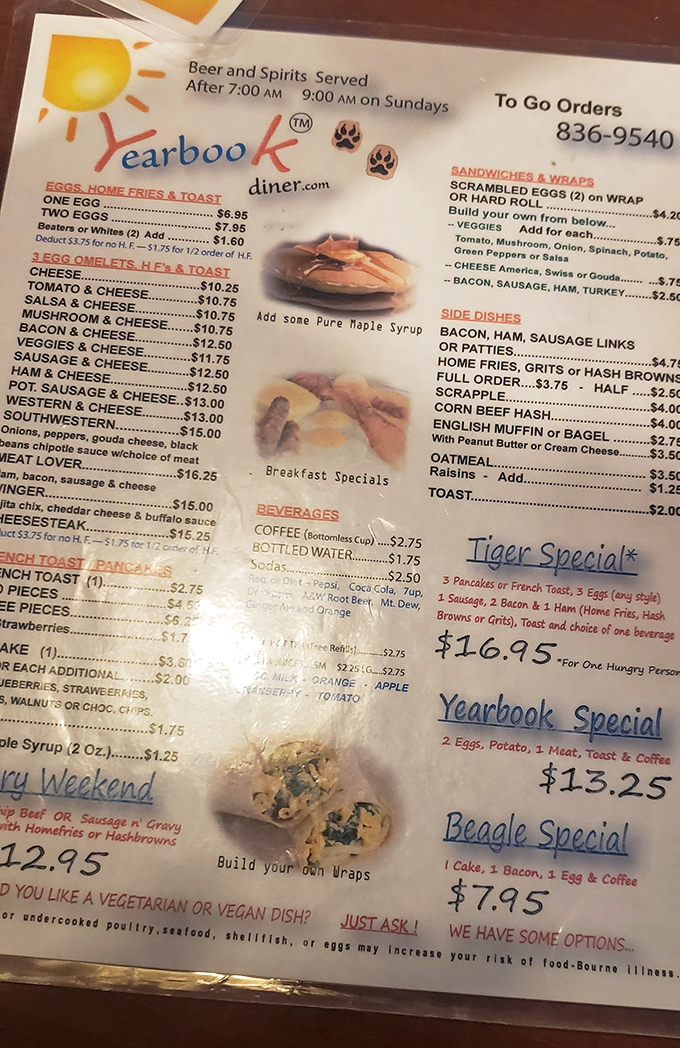 This menu isn't just a list of food &ndash; it's a roadmap to happiness with specialties named after local landmarks and traditions.