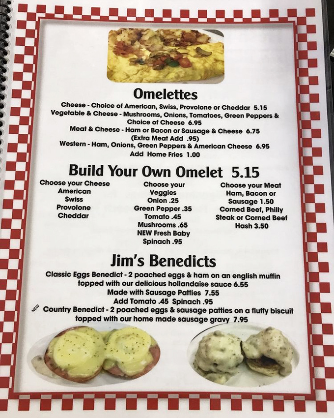 This menu isn't just offering omelets&mdash;it's presenting a choose-your-own-adventure story where every ending involves delicious eggs and zero regrets.