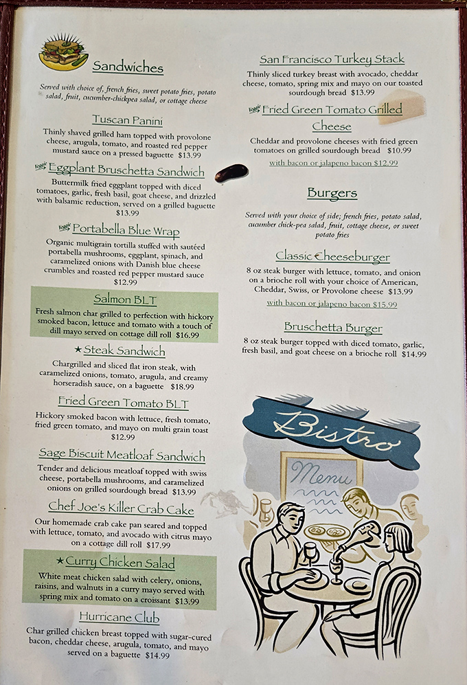 A menu that reads like a love letter to comfort food. Each description promises a culinary adventure worth setting your alarm for.