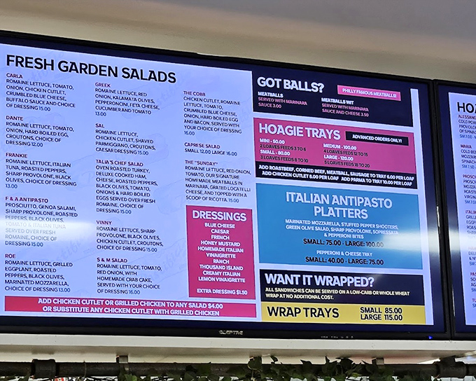 That menu board isn't just information&mdash;it's a roadmap to happiness. Each colorful panel represents a different neighborhood in Flavor Town.