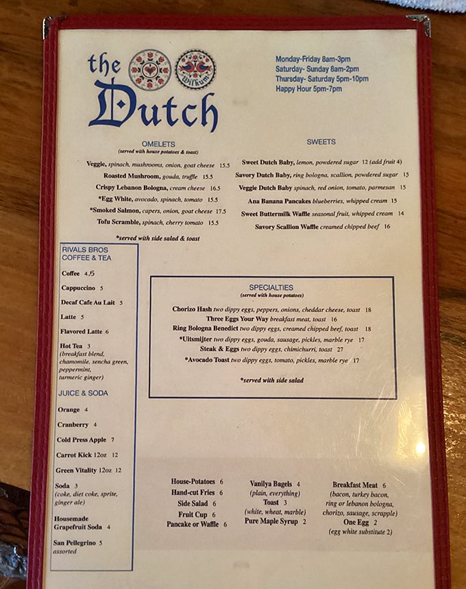 This menu reads like a love letter to American comfort food classics done right.