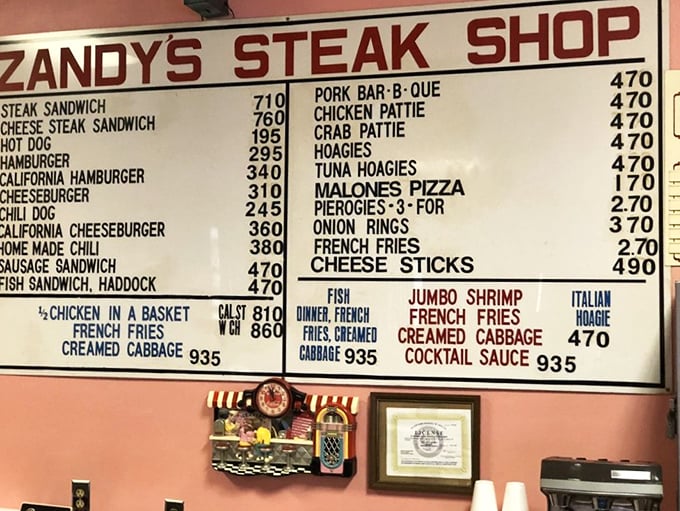 The menu board tells you everything you need to know: no fancy fonts, no clever names&mdash;just honest food described in honest terms.