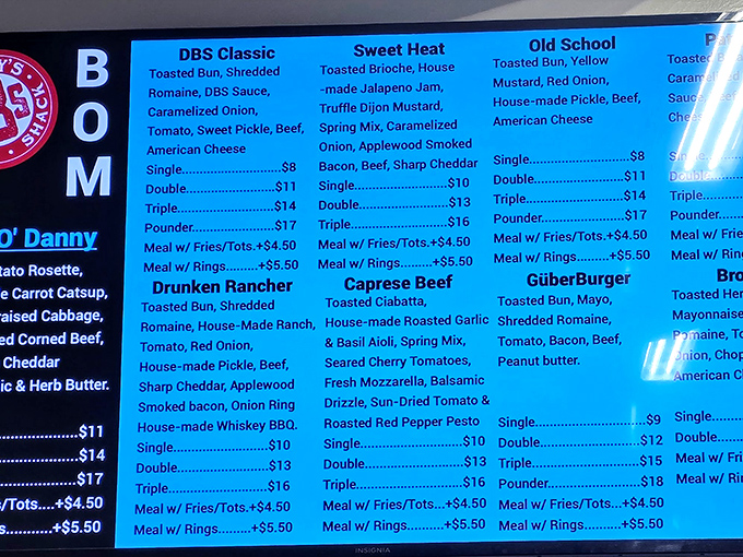 The menu board &ndash; a roadmap to happiness where decisions are deliciously difficult and every option sounds like the right one.