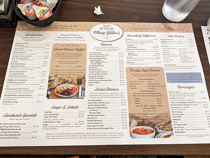 The menu at Mary Yoder's reads like a love letter to comfort food. Spoiler alert: everything is delicious, and calories are just numbers.