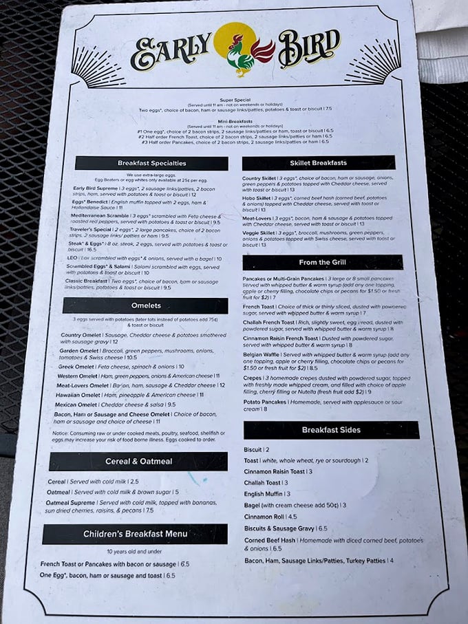 The menu reads like a love letter to breakfast classics &ndash; each item promising the comfort food equivalent of a warm hug.