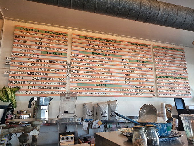 The hand-lettered menu board is a time machine to simpler days, when options weren't endless but each one promised satisfaction.