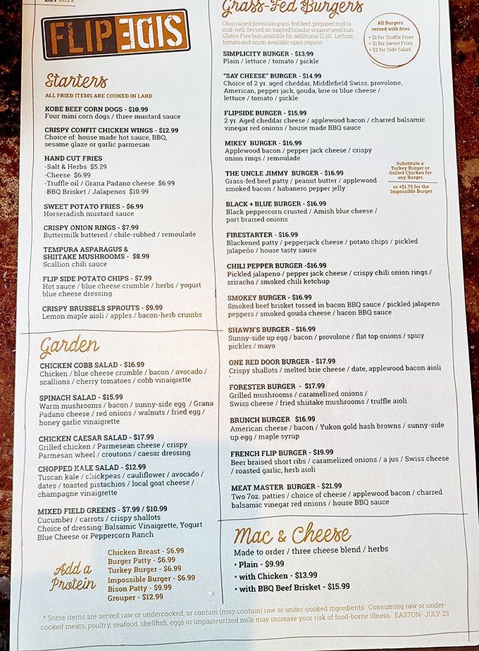 The menu reads like a love letter to comfort food&mdash;each description a promise that your diet starts tomorrow.