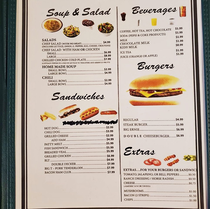 The menu reads like a love letter to American comfort food classics. No foam, no deconstruction, no pretension&mdash;just the dishes that have sustained generations of hungry Ohioans.