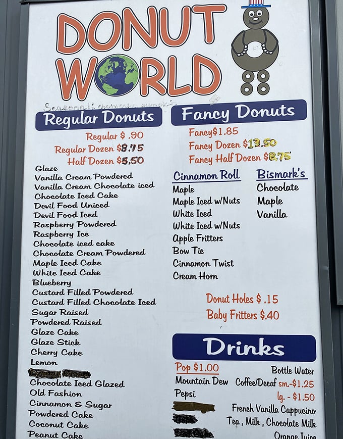 The menu board tells the whole delicious story &ndash; from regular to fancy, every option is a winner.