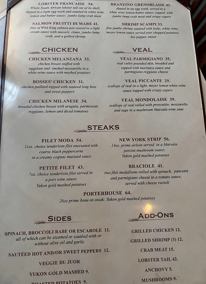 This isn't just a menu—it's a roadmap to culinary bliss. The Lobster Française alone has probably prevented countless Pennsylvanians from moving to Maine.