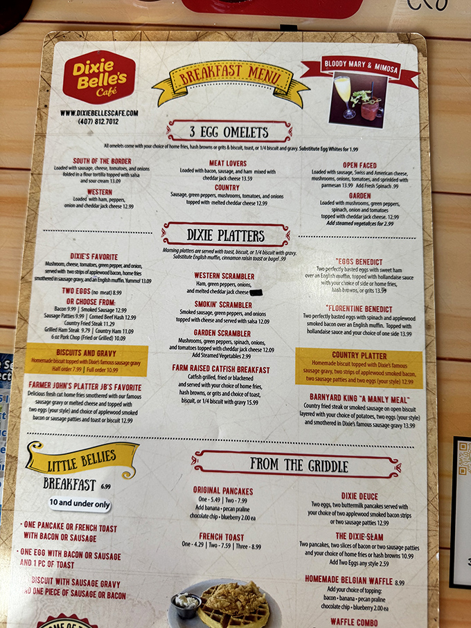The menu at Dixie Belle's reads like a love letter to morning indulgence. Choosing just one item might be the hardest decision you'll make all day.