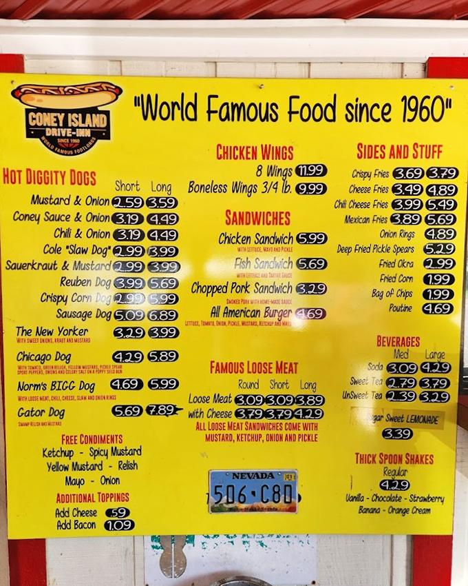 The menu board tells the whole delicious story &ndash; from classic dogs to the adventurous Gator Dog, all waiting to satisfy your inner food explorer.