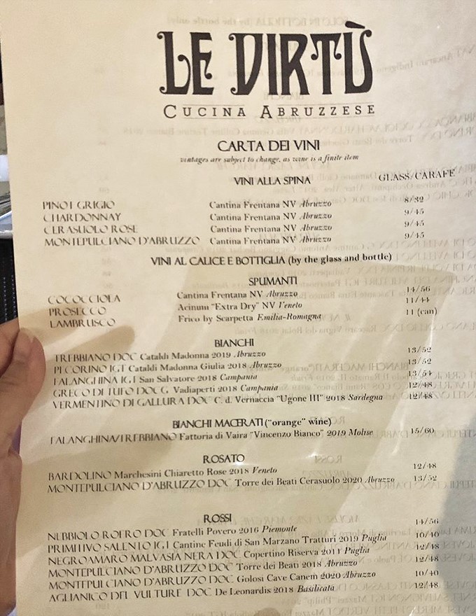 The wine list reads like a love letter to Abruzzo, with bottles you won't find at your local supermarket. Each selection tells a story of terroir and tradition.