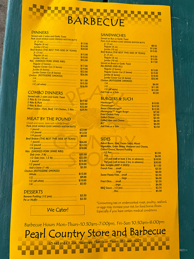 This golden menu is the roadmap to happiness. When they boldly claim "THE BEST THIS SIDE OF TEXAS," they're not bragging&mdash;they're just stating facts.