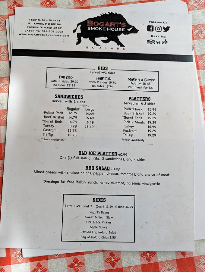 This menu isn't just a list&mdash;it's a roadmap to happiness. The hardest part isn't choosing what to eat, but what not to eat.