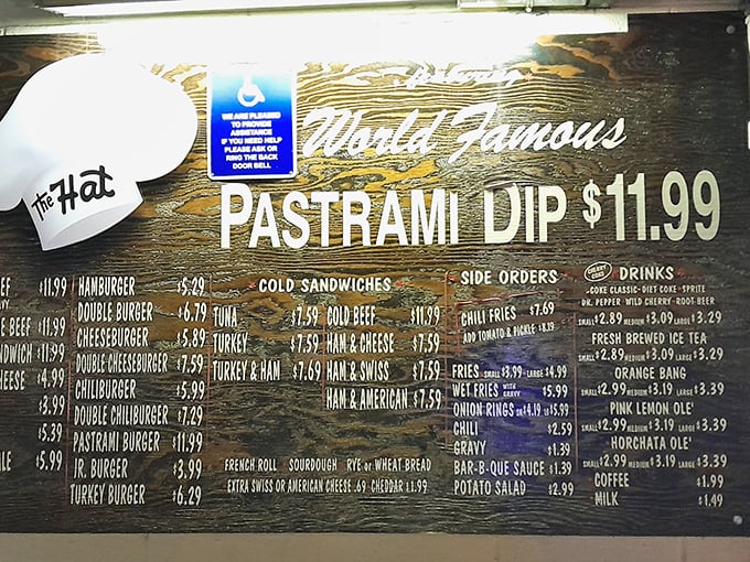 A menu that cuts right to the chase&mdash;no fancy descriptions needed when the star attraction is hand-cut, breaded, and fried to golden perfection.