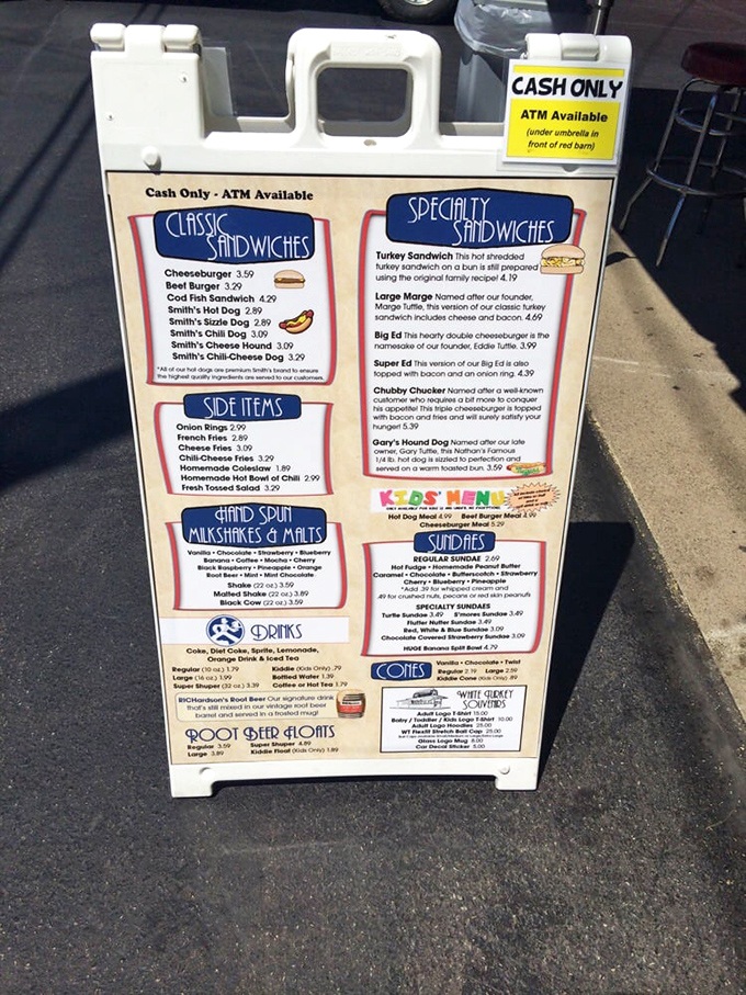 This menu isn't just a list of food&mdash;it's a family tree of culinary traditions, where the "Big Ed" burger and "Large Marge" sandwich honor the folks who built this institution. 