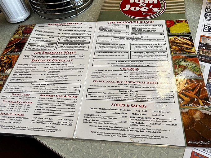 This isn't just a menu &ndash; it's a roadmap to comfort food heaven at prices that won't break the bank.
