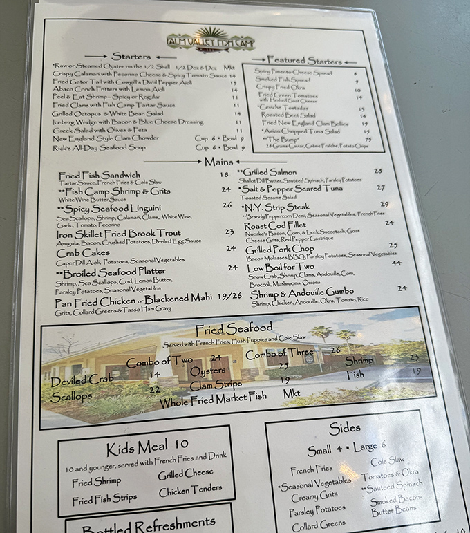 The menu reads like a love letter to Florida's coastal bounty &ndash; no pretension, just seafood prepared with respect and skill.