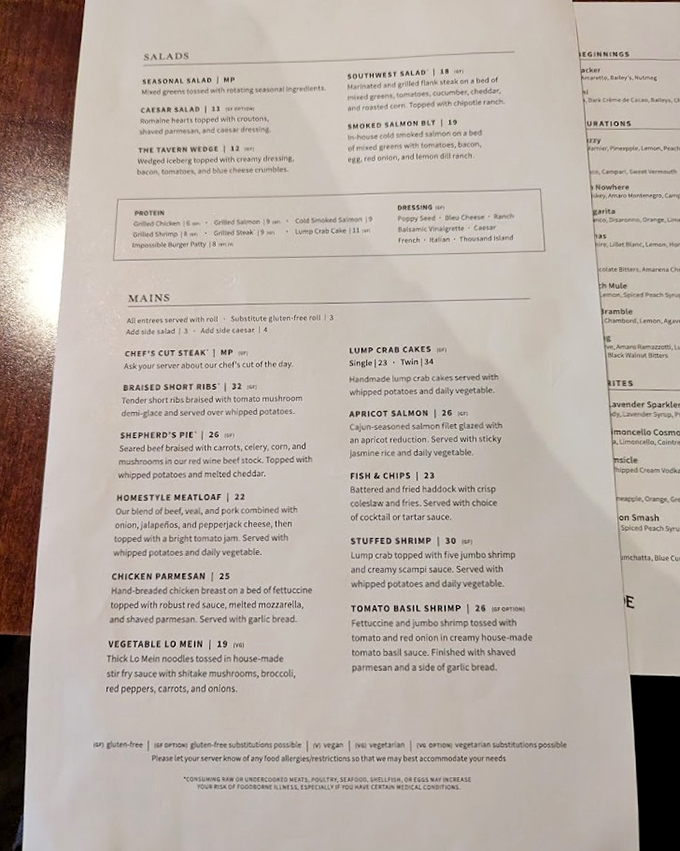 The menu reads like a love letter to classic American cuisine with thoughtful modern touches. Decision paralysis has never been so delicious.