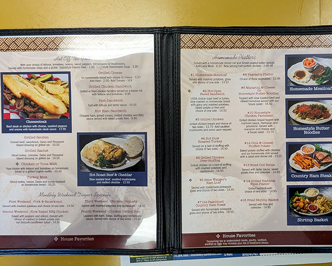 A menu that reads like a love letter to comfort food classics. Decision paralysis has never been so delicious.