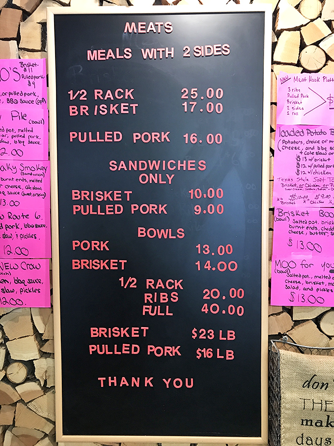 Every menu tells a story, and this one whispers tales of jambalaya that'll haunt your dreams forever. 