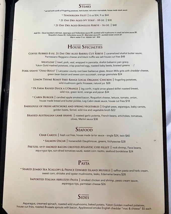 A menu that reads like a love letter to Italian cuisine. Each description promises a journey worth taking&mdash;especially those truffle fries.