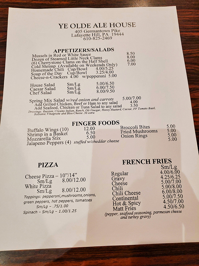 The menu that launched a thousand lunch breaks, featuring prices that won't require a second mortgage.