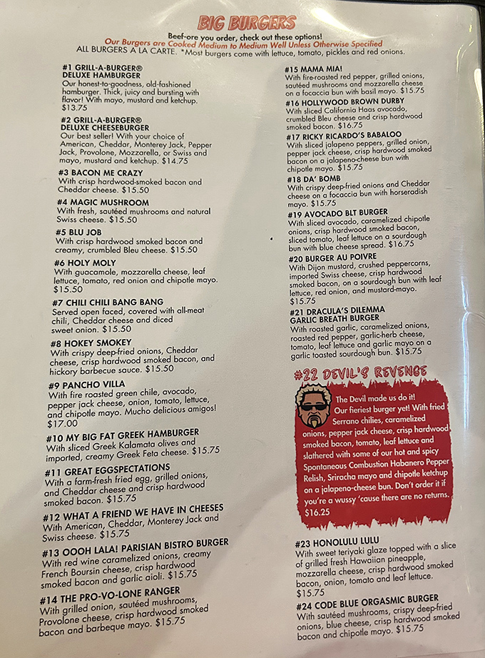 The menu reads like a burger lover's fantasy novel&mdash;each creation more tantalizing than the last. Decision paralysis has never been so delicious.