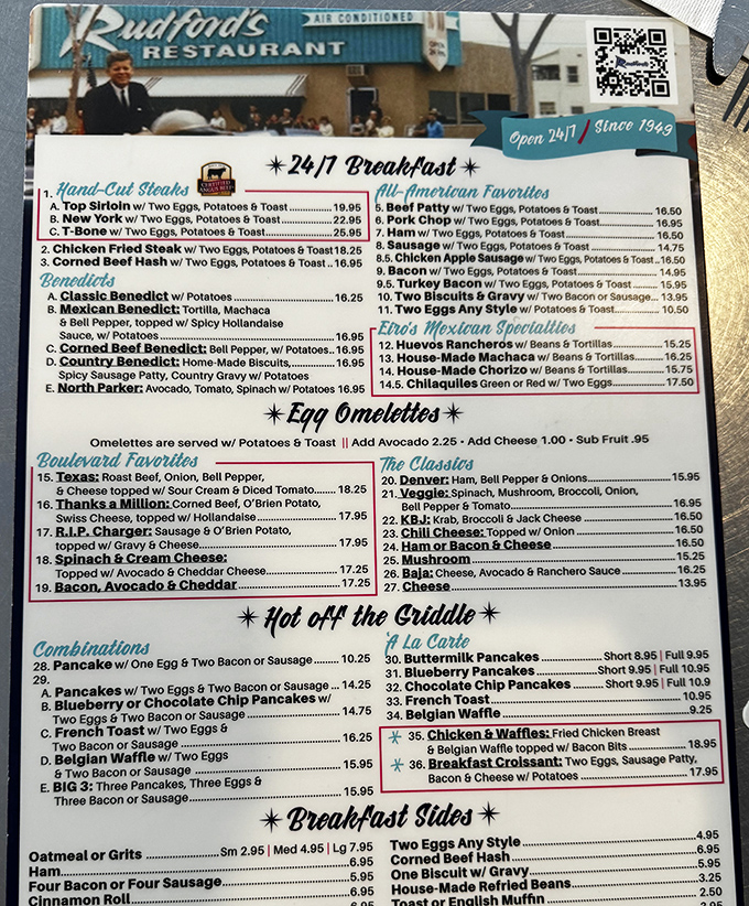 This menu reads like a greatest hits album of American breakfast &ndash; every track a certified crowd-pleaser.